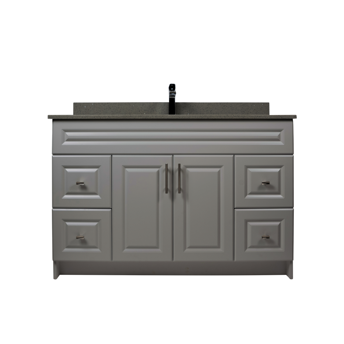 48" MDF - Both Side Draw - Light Grey - Raised Panel Doors — RTI Vanities