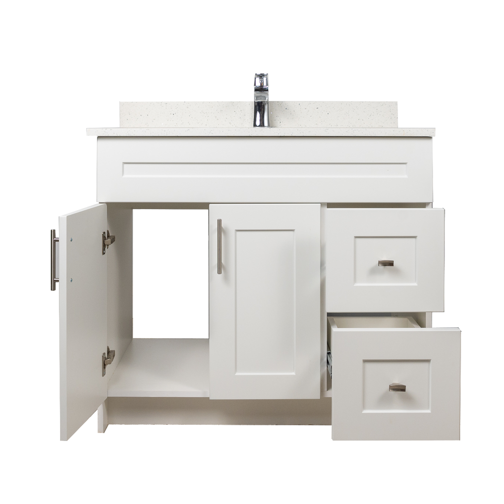 36" MDF Vanities - Shaker Doors — RTI Vanities